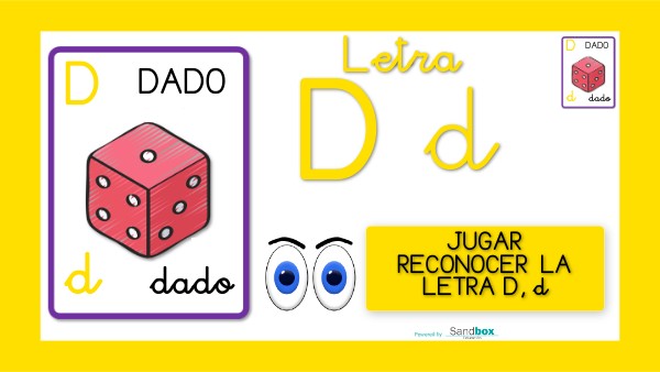 RECONOCER LA LETRA D