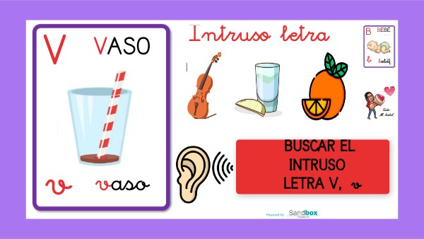 INTRUSO LETRA V | Genially