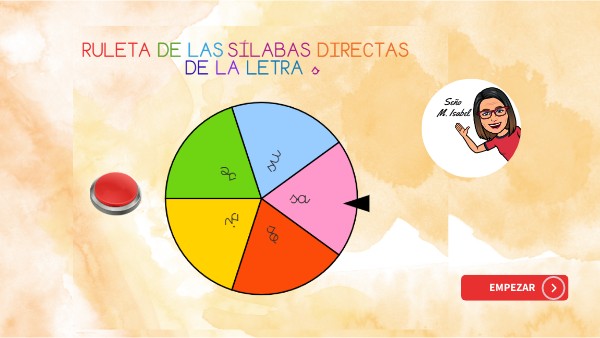 RULETA SÍLABAS DIRECTAS DE LA S
