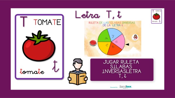 RULETA SÍLABAS INVERSAS LETRA T | Genially