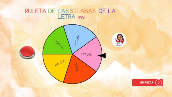 RULETA SÍLABAS DIRECTA LETRA M