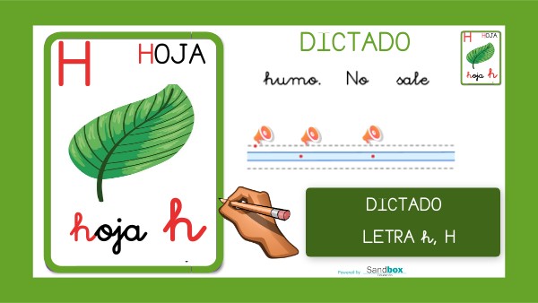 DICTADO LETRA H