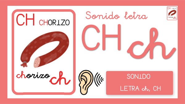 RECONOCER EL SONIDO LETRA CH