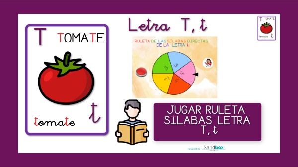 RULETA SÍLABAS DIRECTAS LETRA T | Genially