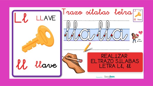 TRAZO SÍLABAS DIRECTAS LETRA LL