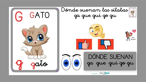 DÓNDE SUENA GA GUE GUI GO GU | Genially