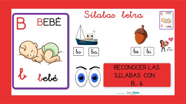 BUSCO LA SÍLABA LETRA B | Genially