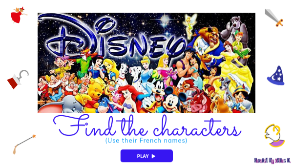 Disney - Find the characters | Genially