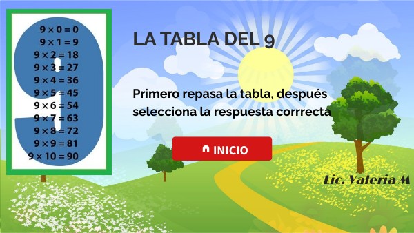 tabla del 9 | Genially