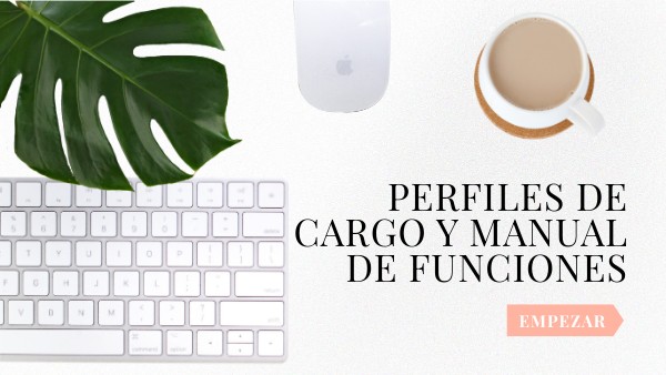Manuales de Funciones y Perfiles de cargo | Genially