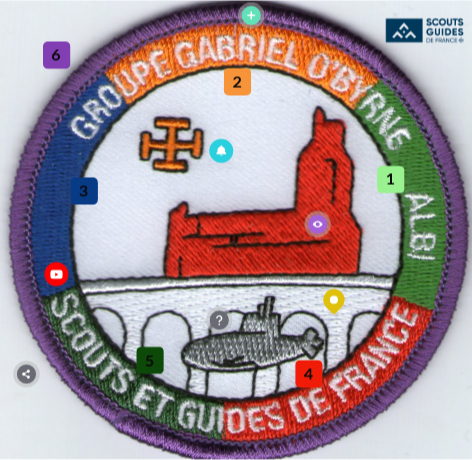 Présentation logo du groupe SGDF d'Albi