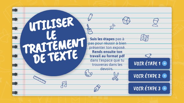 Utiliser le traitement de texte | Genially