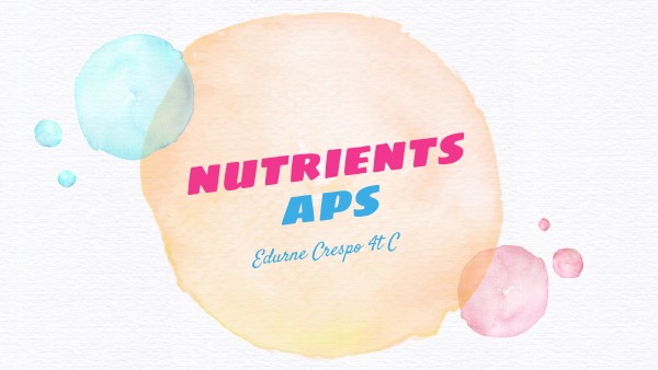 Nutrients APS | Genially