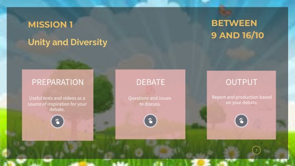 EPHEC PPCU MISSION 1 unity and diversity