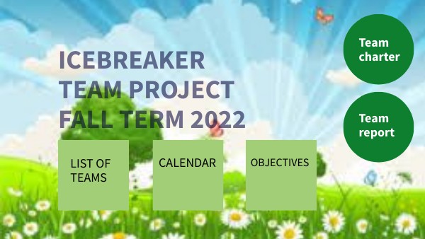 icebreaker team project | Genially