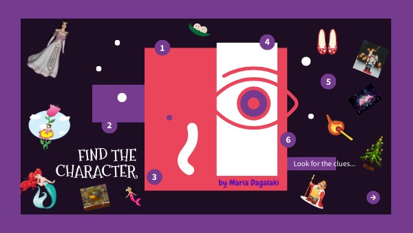 FIND THE CHARACTER | Genially