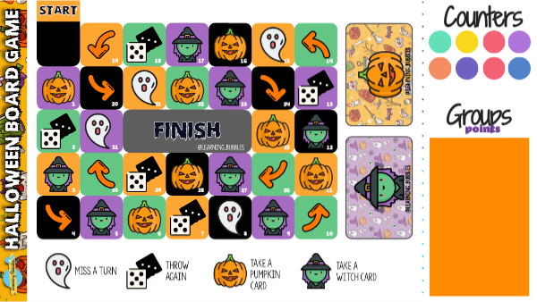 Halloween board game | Genially