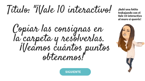 VALE 10 INTERACTIVO 6° | Genially