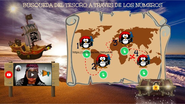BÚSQUEDA DEL TESORO A TRAVÉS DE LOS NÚMEROS | Genially