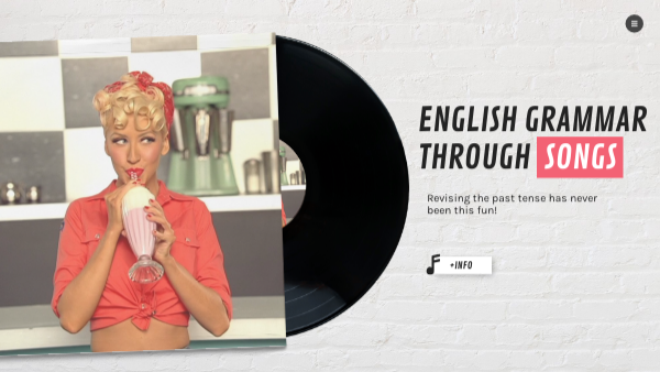 ENGLISH GRAMMAR THROUGH SONGS | Genially