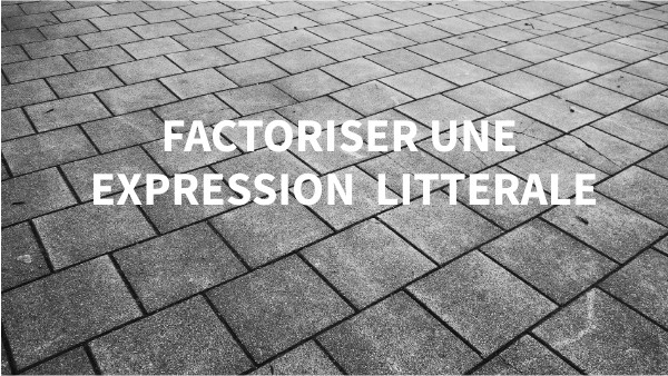 Factoriser Une Expression Genially