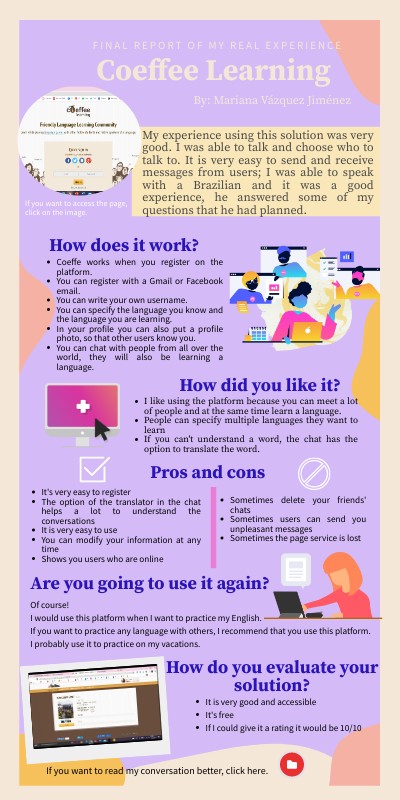 Final report of my real experience | Genially