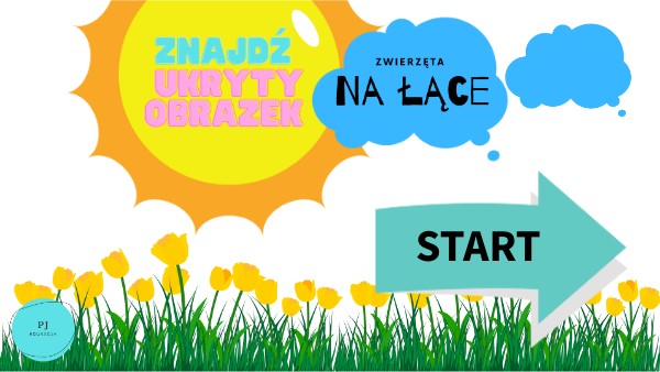 Znajdź ukryty obrazek. Zwierzęta na łące | Genially
