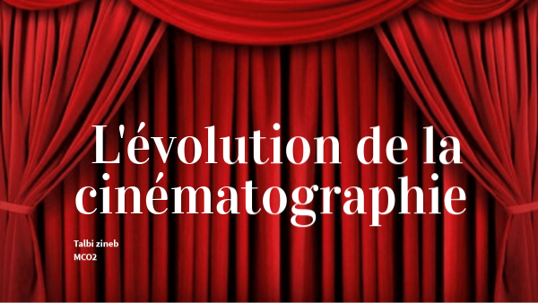 evolution du cinéma | Genially