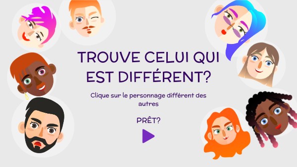 Trouve le personnage différent des autres
