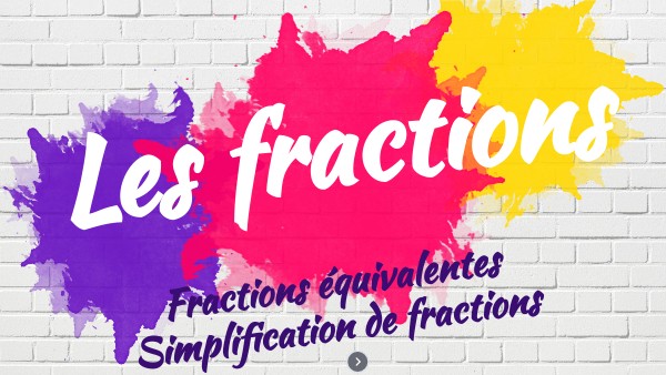 Fractions équivalentes et simplification de fractions | Genially