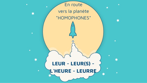 Homophones (leur ...) (synthèse) | Genially