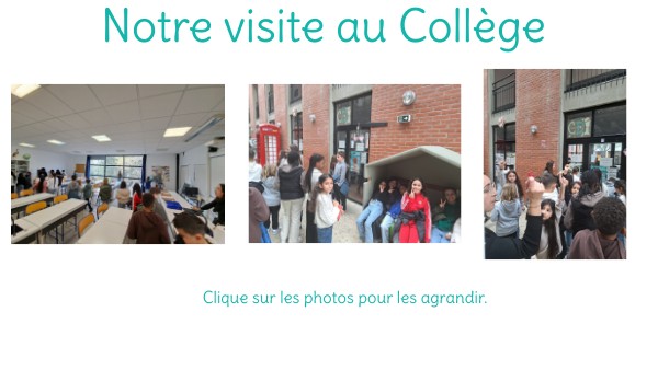 Notre visite au Collège Chabanne | Genially