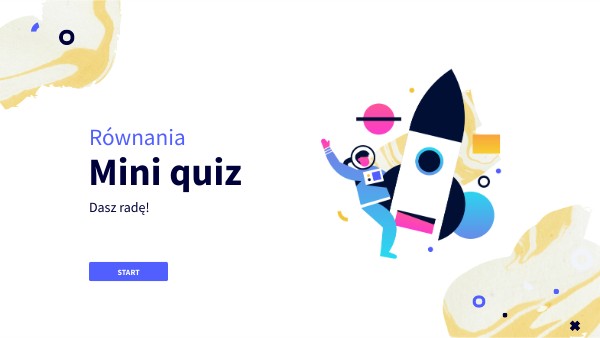 Równania mini quiz | Genially