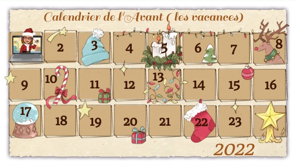CALENDRIER DE L'AVANT | Genially