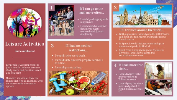 Leisure activities Infographic | Genially