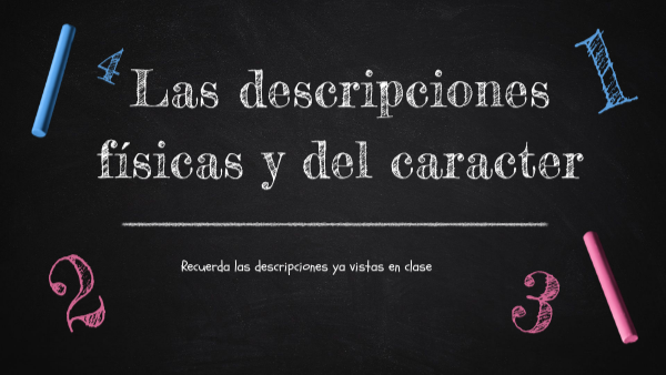 descripciones físicas Profe Dani | Genially