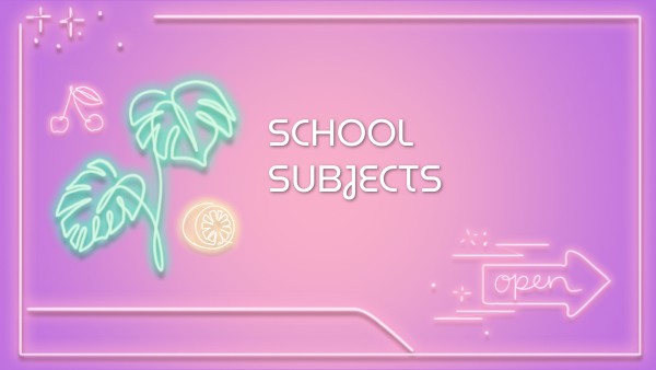 4A: SCHOOL SUBJECTS | Genially