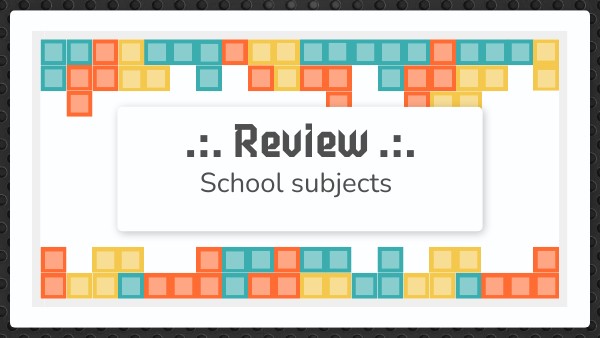 4A: school subjects | Genially