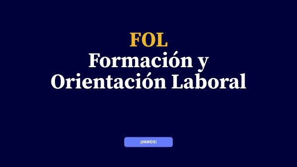 PRESENTACIÓN FOL 1º TSEAS/TSAF | Genially