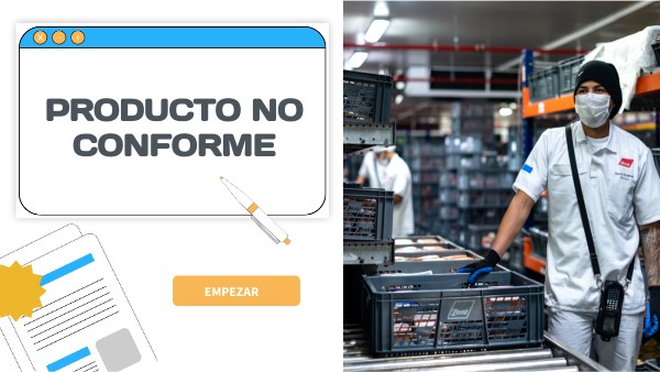 PRODUCTO NO CONFORME CEDIS | Genially
