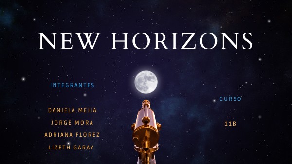 NEW HORIZONS | Genially