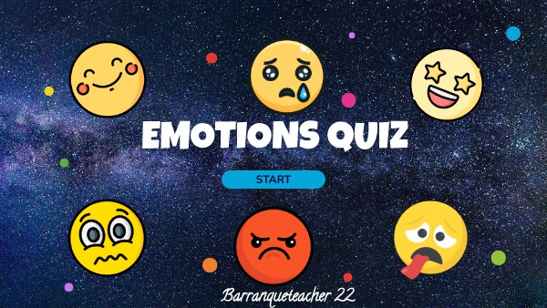 EMOTIONS QUIZ (Y1 Starter) | Genially