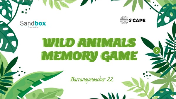 WILD ANIMALS MEMORY U1 Y3 | Genially