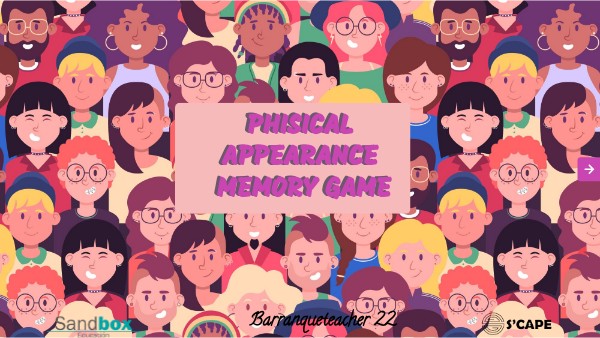 PHISICAL APPEARANCE MEMORY GAME | Genially