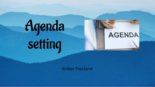 Agenda Setting | Genially