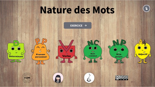 CE1 - Grammaire - Nature des mots | Genially