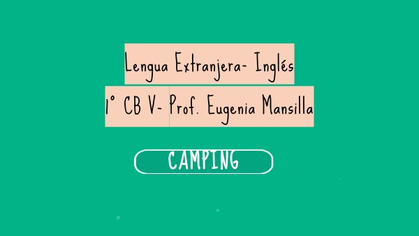 Camping activities | Genially