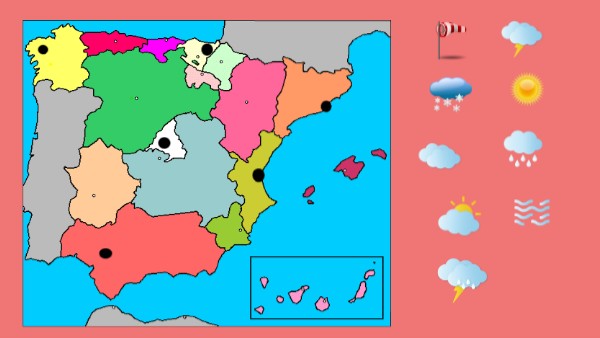 ¿ Qué tiempo hace ? mapa interactivo | Genially