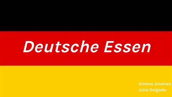 Deutsche Essen | Genially