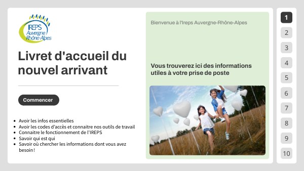 Livret accueil | Genially